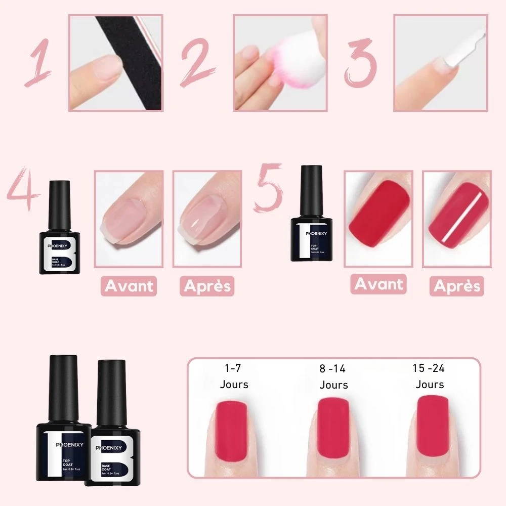 Kit Vernis Semi Permanent Professionnel